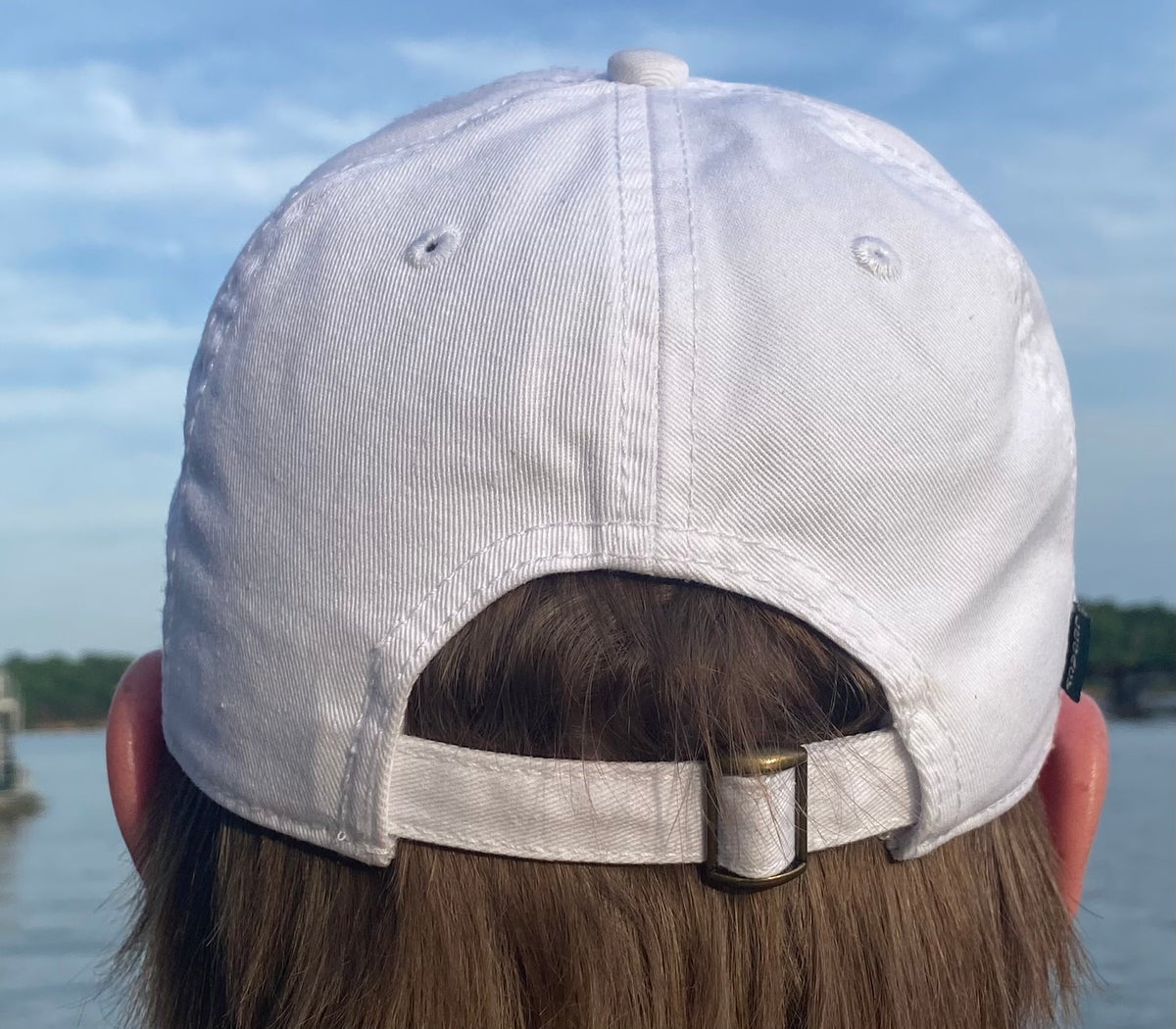 White Vol Navy Burgee Hat