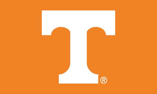Orange Flag with White Power T – Vol Navy